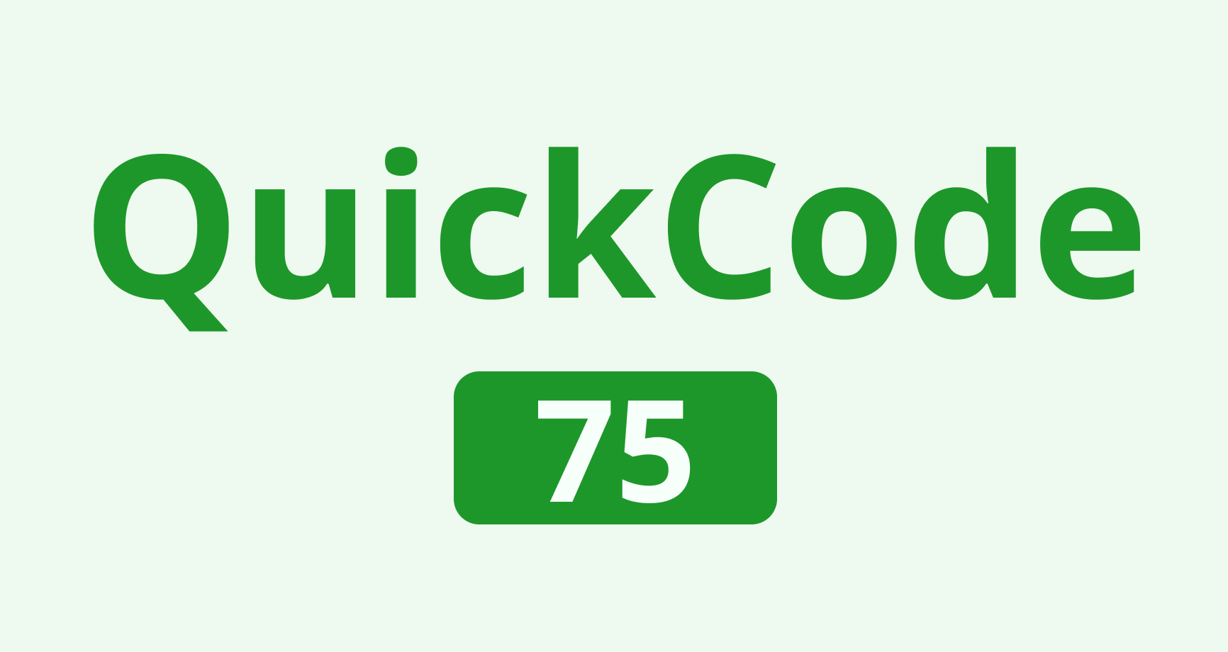 Introducing QuickCode 75 - a companion app for Grind 75 / Blind 75